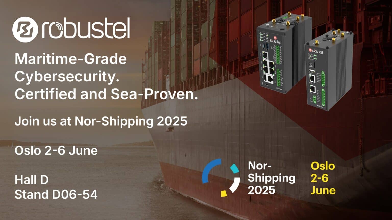 Robustel is heading to Nor-Shipping 2025 - Oslo, Norway - Robustel